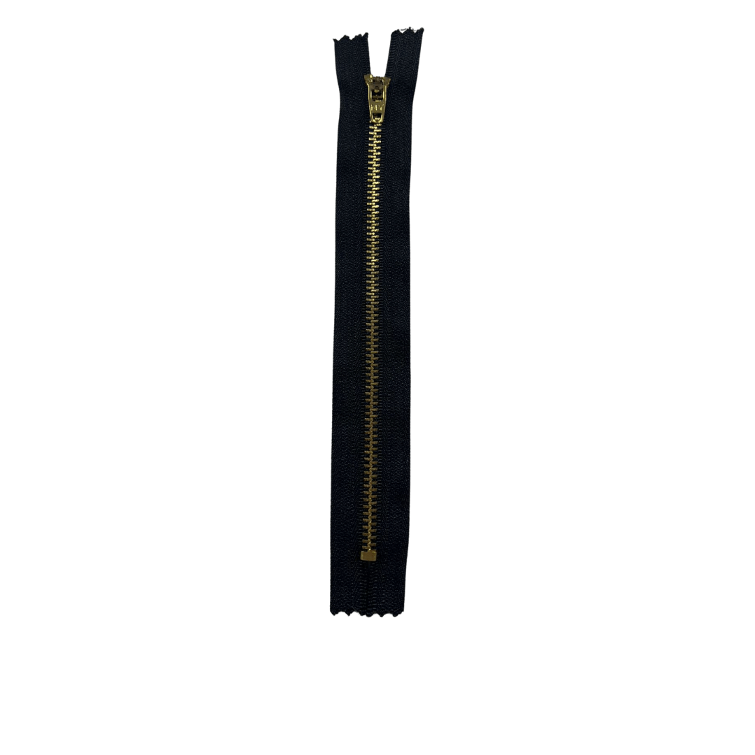 Zíper Metal Preto - Tamanho Variado