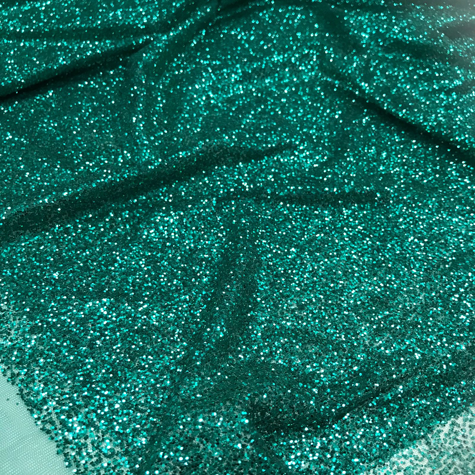 Tule Glitter Pesado Verde