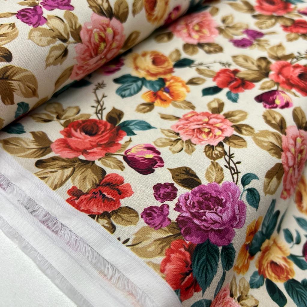 Tricoline Floral Belíssimo